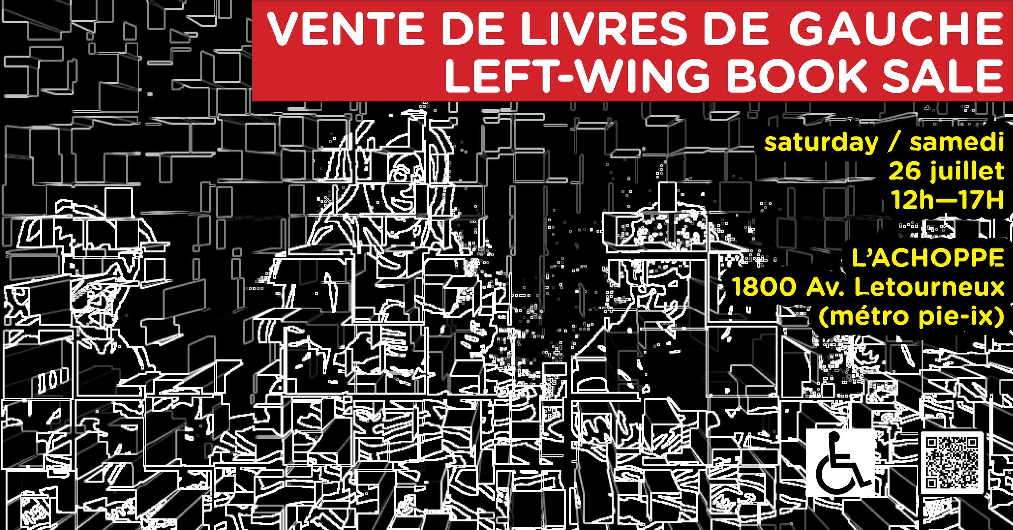 July edition of the Left-wing Book Sale in Montreal